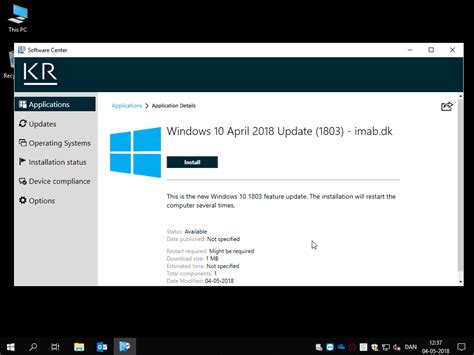 How Can I In Place Upgrade To Windows 10 1803 Using Powershell App