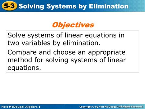 Systems Of Linear Equations In Two Variables Ppt Tessshebaylo