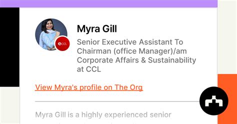 Myra Gill Senior Executive Assistant To Chairman Office Manageram