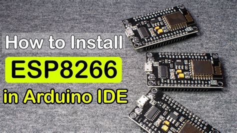 How To Install Esp8266 In Arduino Ide Easy Way Esp8266 Iot Tutorial