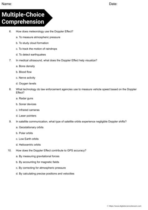 Doppler Effect By Digital Science Lesson Tpt