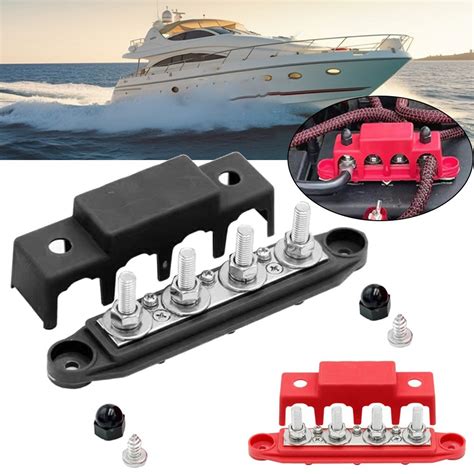 ⭐ Hot Selling ⭐ 12v 250a 4 Post Busbar Bus Bar Power Distribution Block