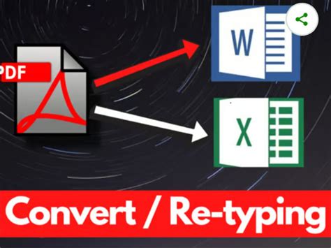pdf image screenshot non editable file converted in word excel within