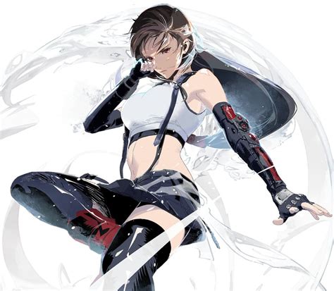 Tifa Lockhart Final Fantasy And 3 More Drawn By Cofffee Danbooru