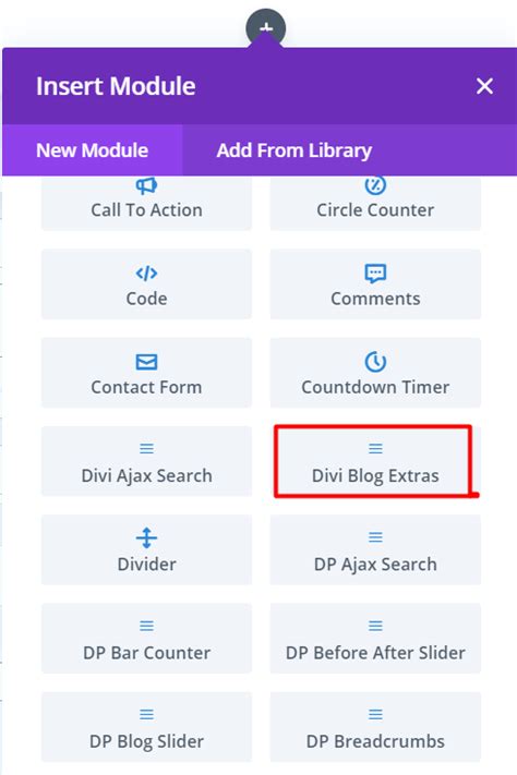 blog page setup divi extended documentation