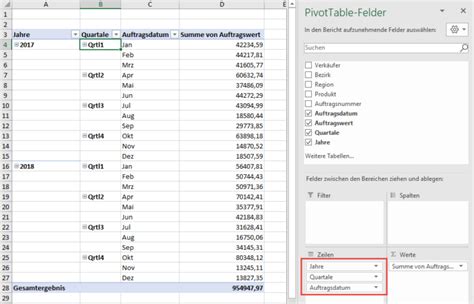 Werte Gruppieren In Pivot Tabellen Der Tabellenexperte