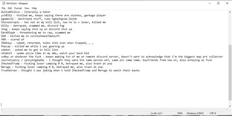 Kill List Update I Found On An Old Usb R9b9t