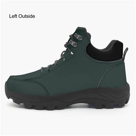 Forest Green Hiking Leather Boots Outdoor Walking Men Women Ladies