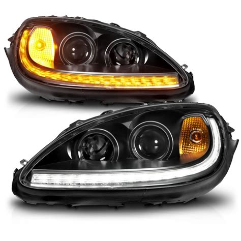 C6 Corvette 2005 2013 Anzo Projector Sequential Plank Style Headlights