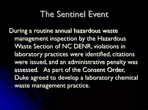 Ppt The Sentinel Event Powerpoint Presentation Free Download Id311812 Ppt The Sentinel Event Powerpoint Presentation Free Download Id311812
