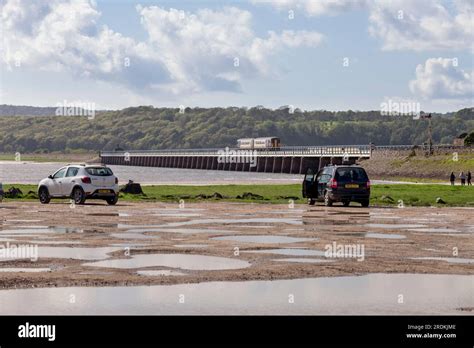 Northern Rail Class 156 Sprinter Train Crossing The Kent Viaduct At