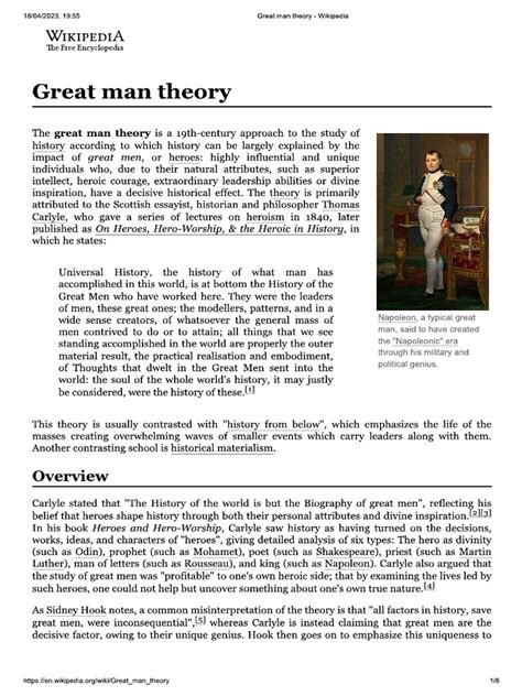 Great Man Theory Pdf