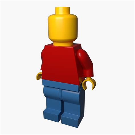 Lego Minifig 3d Model 15 Blend Max 3ds Obj Fbx Dae Free3d