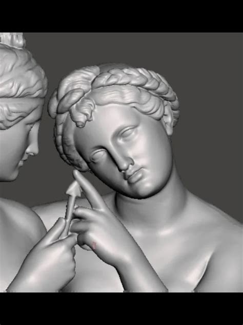 The Graces With Eros Sculpture 3d Model Hephaisteion