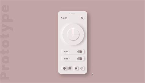 Neumorphic Clock Application On Behance