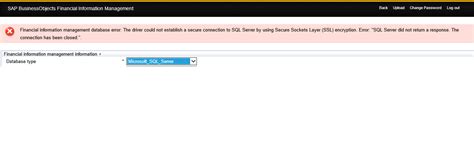 Secure Sockets Layer Ssl Encryption Error Sql Server Did Not Return A Respo