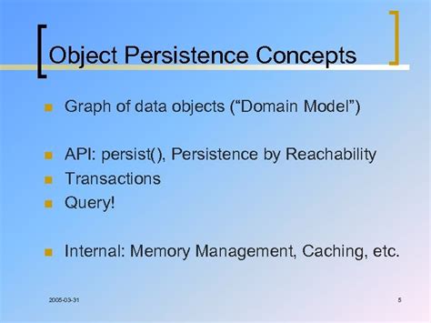 Java Data Objects Jdo Overview And Future Michael