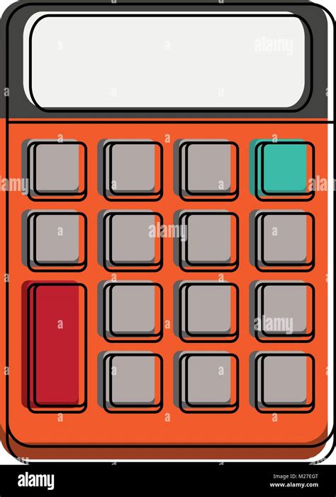 Calculator Math Device Stock Vector Image Art Alamy
