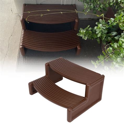 Ecotric Spa And Hot Tubs Step Plastic Stairs For Round Straight Sided
