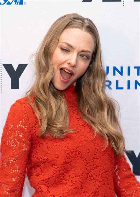 Amanda Seyfried In A Red Dress Attends The Dropout Screening And