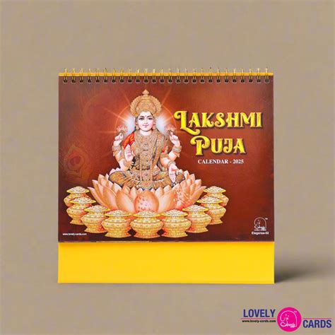 Table Calendar Lovely Cards