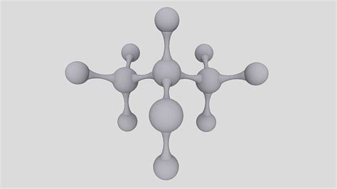 3d Isopropyl Alcohol Molecule With Pbr 4k 8k Model Turbosquid 1944287