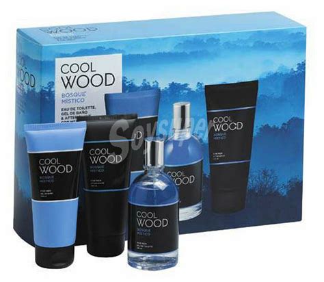 Cool Wood Lote Hombre Eau Toilette 100 Ml Gel BaÑo 150 Ml After Shave 100 Ml U