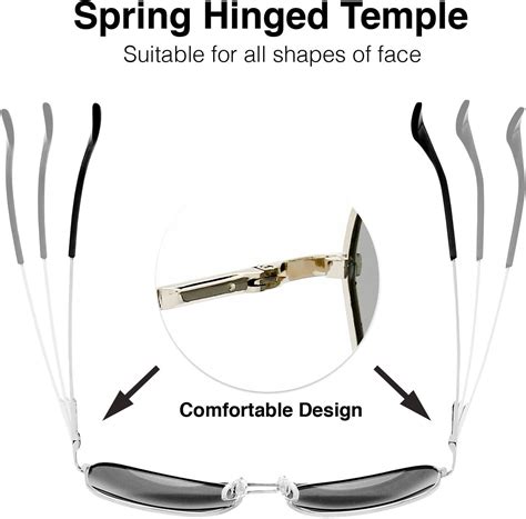 The Fresh Classic Metal Frame Aviator Sunglasses Exquisite Packaging