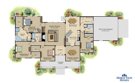 4 Bedroom Ranch Floor Plans 2000 Sq Ft