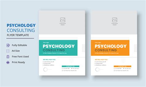 Psychology Counseling Flyer Template Graphic By Gentle Graphix