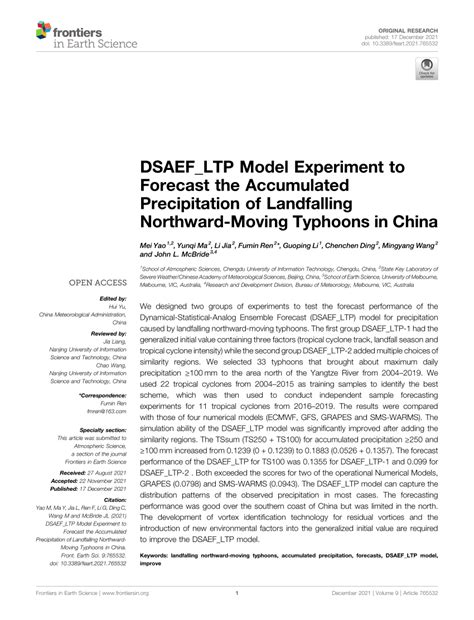 Pdf Dsaefltp Model Experiment To Forecast The Accumulated