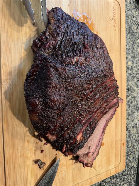 Used The Snake Method On The Weber Hands Down The Best Brisket Ive
