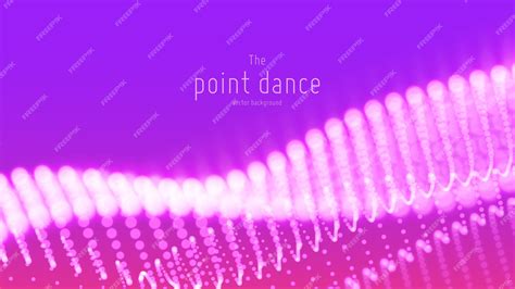 Free Vector Vector Abstract Violet Particle Wave Points Array