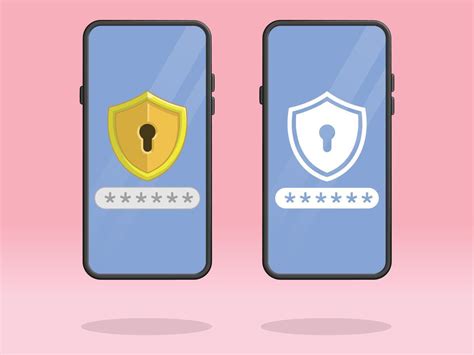 Smartphone Shield Keyhole Asking Password Vector Art At Vecteezy