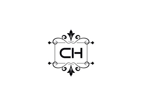 Creative Ch Logo Image Monogram Ch Luxury Letter Design 17136862