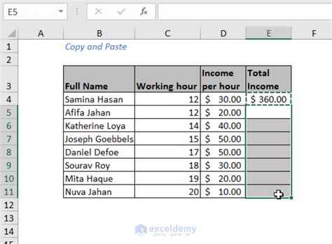 How To Repeat Formula For All Rows In Excel Design Talk