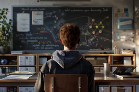 Student In A Science Class Presentation Premium Ai Generated Image