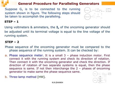 Lec Parallel Operation Of Synchronous Generators PPT
