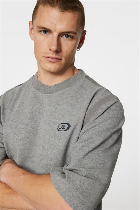 Tibbe Seam Sealed Tee Light Grey Melange Jlindeberg