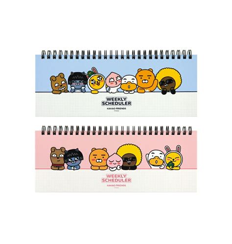 카카오프렌즈 위클리 스케줄러 주간 플래너 티몬