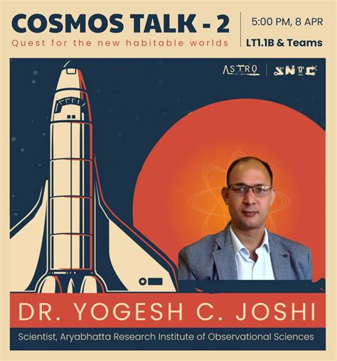 Astronomy Club Iit Bhu Varanasi On Linkedin Cosmos Talk 2 By Dr