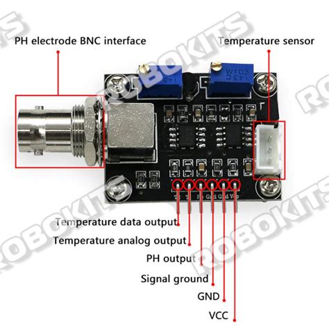 PH Value Detection Temperature Detection Sensor Module V DC Arduino Compatible Premium PH