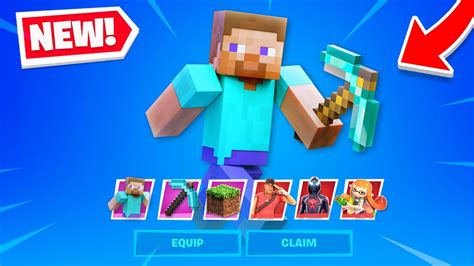 New Minecraft Skin In Fortnite Youtube