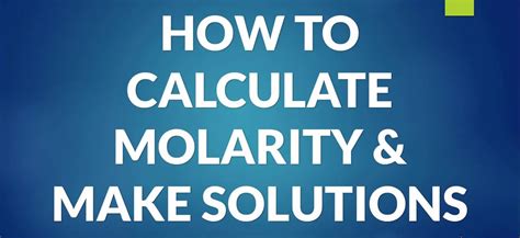 How To Calculate Molarity Of A Solution Studiozfactory Com