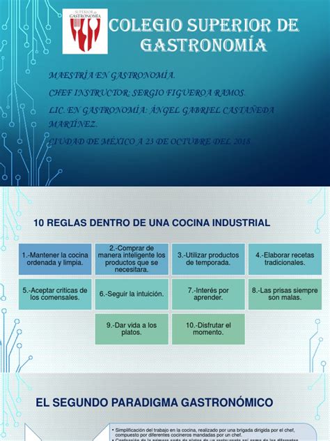 Colegio Superior De Gastronomía Pdf Artes Culinarias Gastronomía