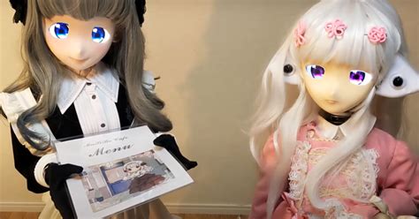 Anime Inspired Robot Maids Entertain And Serve Customers In A Japanese Cafe