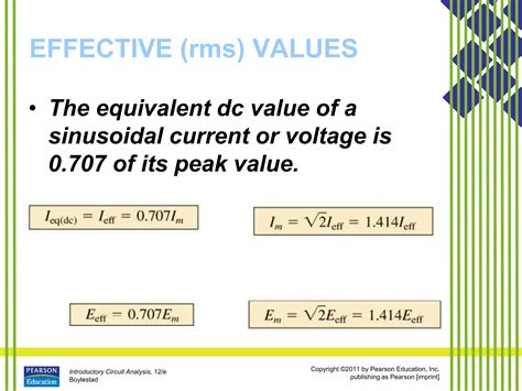 Sinusoidal Alternating Waveforms Alternating Waveforms Pptx Physics Science