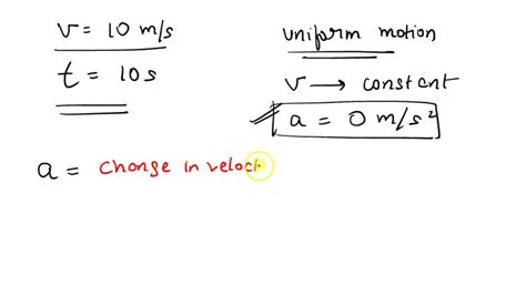 SOLVED A Body Is Moving With A Velocity Of M S If The Motion Is Uniform What Will Be The