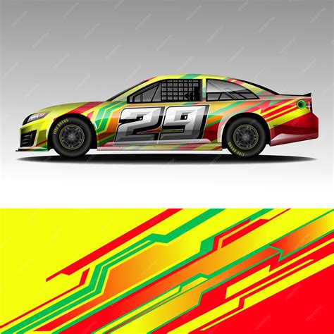 Premium Vector Automotive Racing Car Graphics Livery Design Template