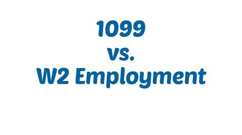 1099 Vs W 2 Whats The Difference And Why It Matters For Your Financial Future